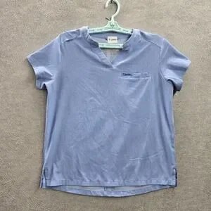 Ariat | Tops | Ariat Women Scrub Top Xs Blue Logo Embroidery Nua Short ...